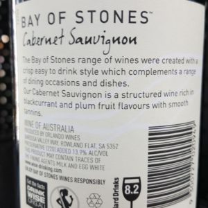 Bay Of Stones Cabernet Sauvignon 750ml – Cellar Drop